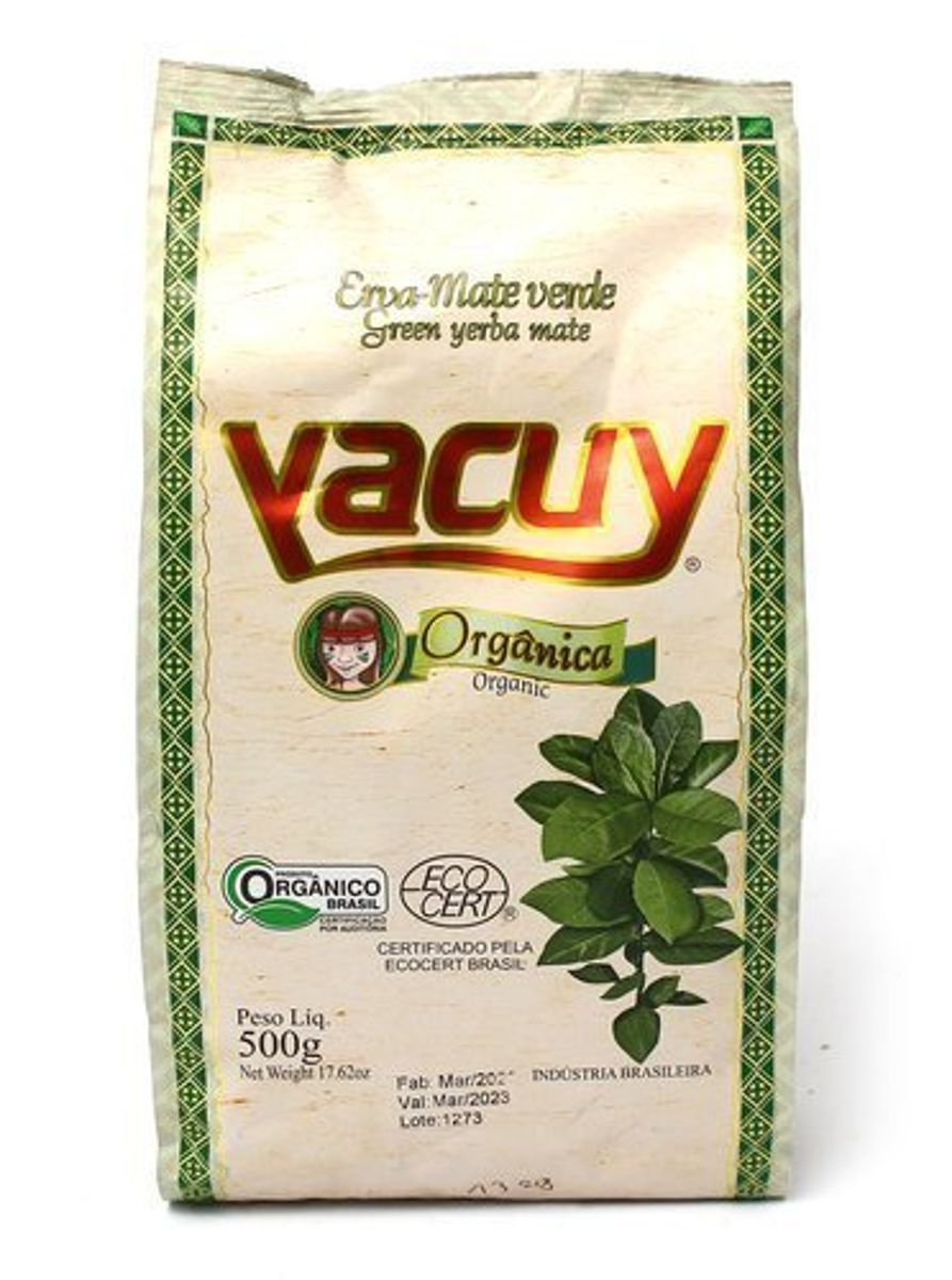 Yerba mate Yacuy Chimarrao Organica 500 g ground fine mate from Brazil ...
